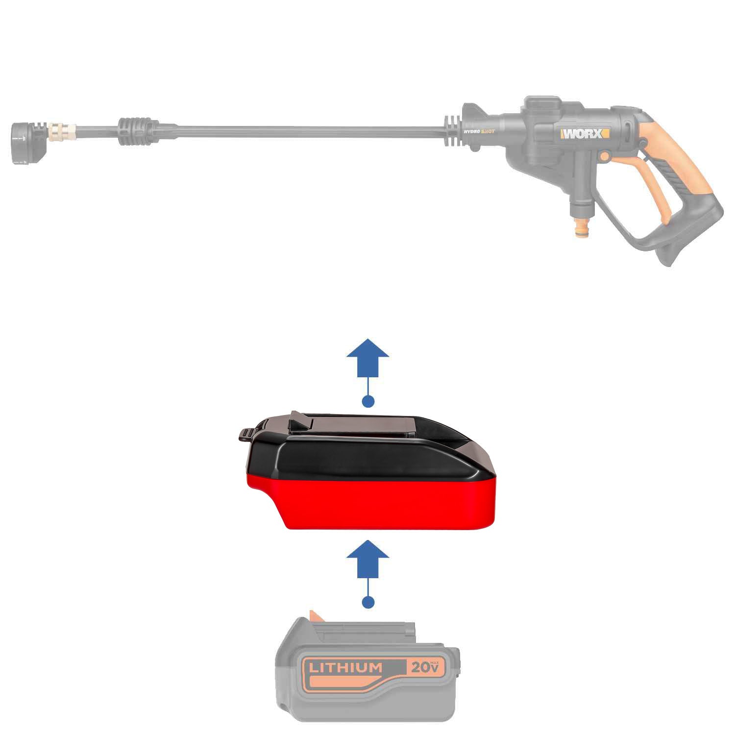 Black+Decker to WORX PowerShare Battery Adapter | Reliable Converter ...